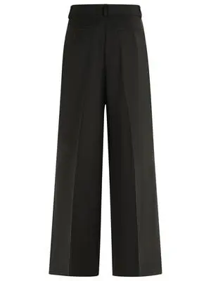 Sportmax Vela' Dark Virgin Wool Pants