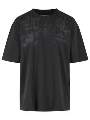 MAISON MARGIELA Over' Grey Cotton T-shirt - Gray