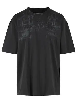 MAISON MARGIELA Over' Grey Cotton T-shirt - Gray