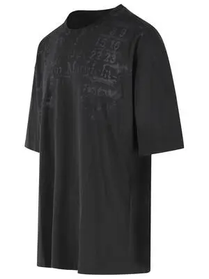 MAISON MARGIELA Over' Grey Cotton T-shirt - Gray