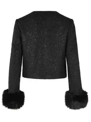 SELF-PORTRAIT Wool Blend Jacket - Black