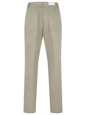 Eleventy Cotton Straight Leg Pants - Gray