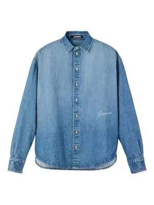 Jacquemus Button-down Denim Shirt - Blue
