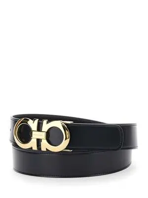 FERRAGAMO Belt With Gancini Buckle In Leather