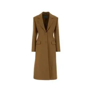 Balenciaga Pressed Melton Wool Coat - Brown