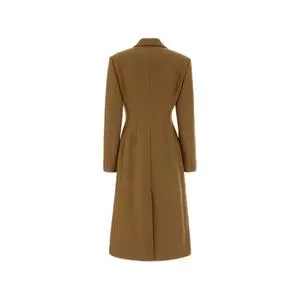 Balenciaga Melton Wool Coat - Brown