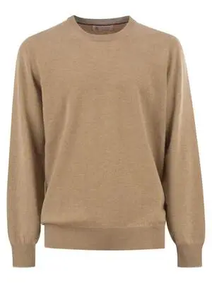 Brunello Cucinelli Pure Cashmere Crew-neck Sweater - Brown