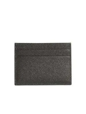 Dolce & Gabbana Dove Grey Leather Card Holder