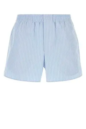 AMI Paris Embroidered Poplin Shorts - Multicolor