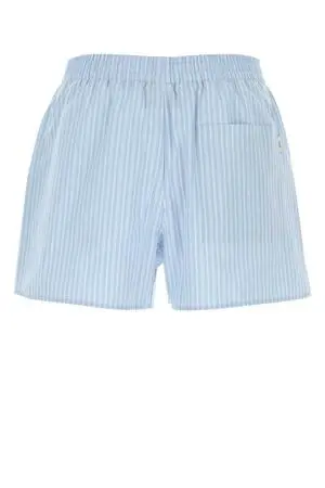 AMI Paris Embroidered Poplin Shorts - Multicolor