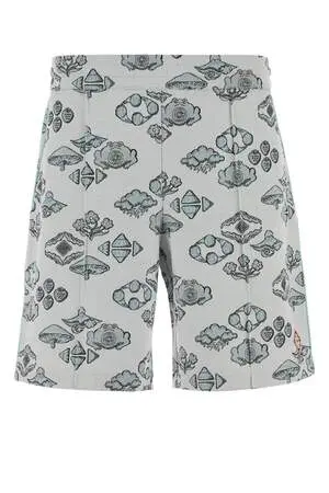 Casablanca Embroidered Stretch Jacquard Bermuda Shorts - Multicolor