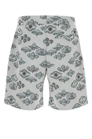 Casablanca Embroidered Stretch Jacquard Bermuda Shorts - Multicolor