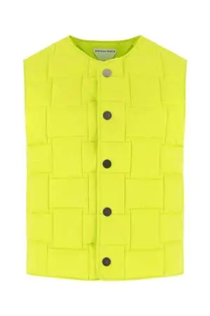Bottega Veneta Acid Nylon Padded Vest - Green
