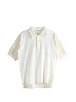 Dries Van Noten Polo 03310-hettonio 3136 M.k.ss.polo - White