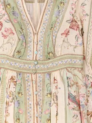 Zimmermann Roselight Tapestry Linen Dress - Multicolor
