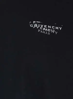 Givenchy Crew Neck T-shirt With Logo On Front And Back In Cotton