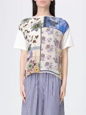 Max Mara Cotton T-shirts With Floral Prints
