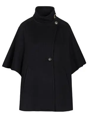 Max Mara Oversized Cashmere Cape - Blue