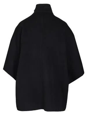 Max Mara Oversized Cashmere Cape - Blue