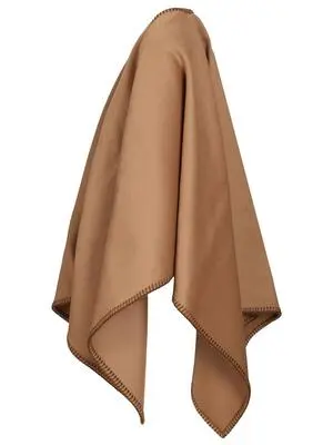 Max Mara Double Wool Drap Cape - Cream