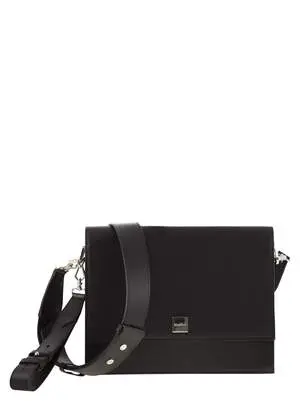 Max Mara Biancaroughm Medium Crossbody Bag In Leather - Black