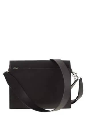 Max Mara Biancaroughm Leather Cross Body Bag - Black