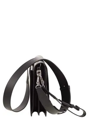 Max Mara Biancaroughm Leather Cross Body Bag - Black