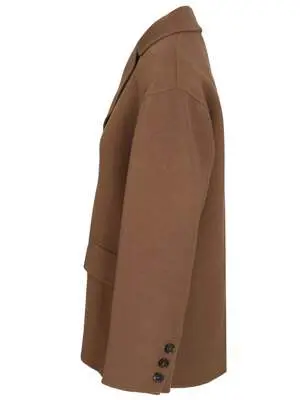 Max Mara Single-breasted Double Wool Jacket
