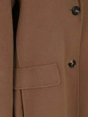 Max Mara Single-breasted Double Wool Jacket