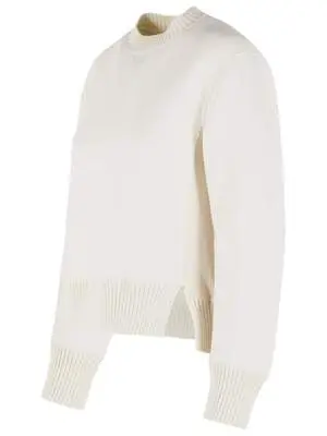 Sacai Cotton Blend Sweater - White
