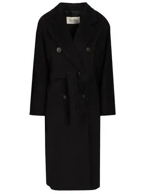 Max Mara Madame Double-breasted Coat - Black