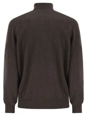 Brunello Cucinelli Cashmere Turtleneck Sweater - Brown