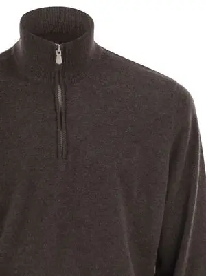 Brunello Cucinelli Cashmere Turtleneck Sweater - Brown
