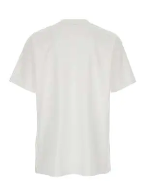 Givenchy Crew Neck T-shirt With Tone-on-tone Logo Patch On The Front In Cotton For
