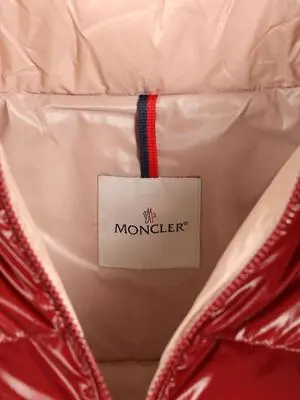 Moncler Niveole Short Nylon Down Jacket - Red