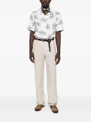 Etro Pleated Trousers With Belt Loops