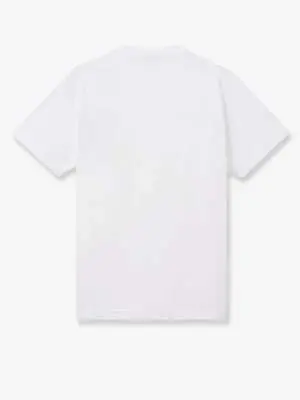 Stone Island Cotton T-shirt With Front Logo Patch - White