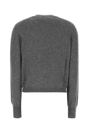FERRAGAMO Cashmere Blend Cardigan - Gray