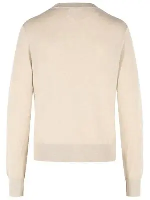 Burberry Ravella Wool Blend Cardigan - Cream