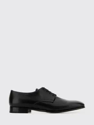 Prada Leather Derby Shoes - Black