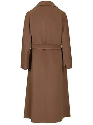 Max Mara Midi Coat In Wool Drap