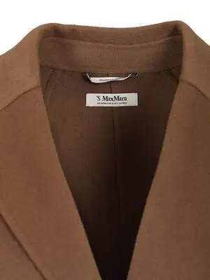 Max Mara Midi Coat In Wool Drap