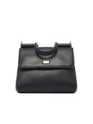 Dolce & Gabbana Small My Sicily Leather Bag - Black
