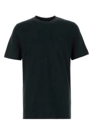 BOSS Boss Men Black Cotton T-Shirt Black