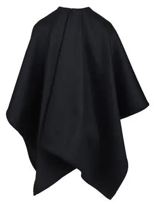 Max Mara Double Wool Drap Cape - Blue