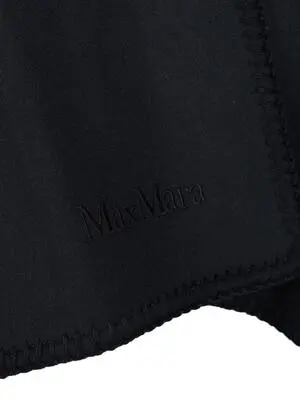 Max Mara Double Wool Drap Cape - Blue