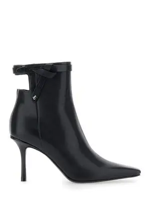 JIMMY CHOO Leather Pointed Toe Stiletto Ankle Boots - Multicolor