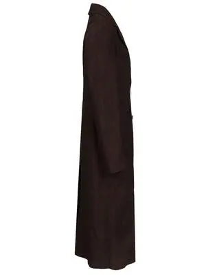 ROTATE BY BIRGER CHRISTENSEN Long Suede Coat - Brown