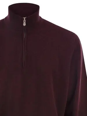 Brunello Cucinelli Cashmere Turtleneck Sweater With Zipper