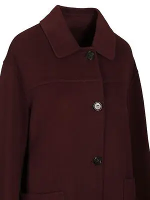 Max Mara Short Wool Drap Coat - Multicolor